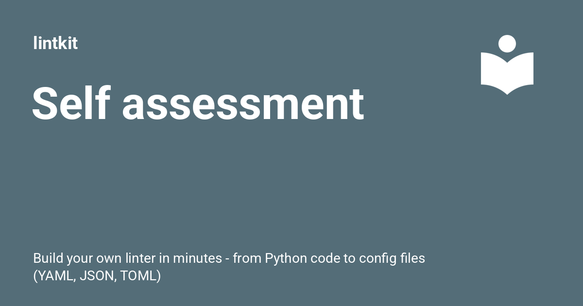 Self assessment - lintkit